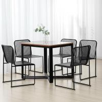 China Create a Stylish and Functional Dining Space with Metal Frame Dining Room Chairs for sale