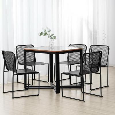 China Create a Stylish and Functional Dining Space with Metal Frame Dining Room Chairs for sale