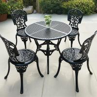 China Cast Iron Table And Chairs Perfect Combination of Strength and Elegance for Your Outdoor Space for sale