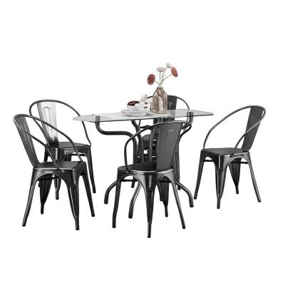 China Bring a Touch of Sophistication to Your Dining Room with Contemporary Metal Dining Chairs for sale