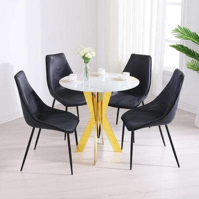 China Enhance Your Dining Experience with Metal Frame Dining Room Chairs Stylish and Comfortable for sale
