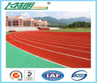 China IAAF Certified Synthetic Running Track Spray Coating System 13mm Thickness for Track Field for sale