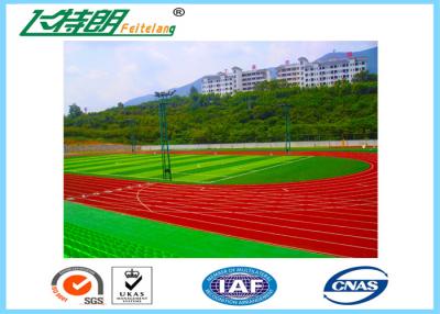 China IAAF Certified Synthetic Running Track 13mm Thickness Anti Slip Polyurethane Flooring for sale