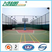 China Dustproof Acrylic Paint Outdoor Sports Flooring Blue ISO Fadeless 4 Layer for sale