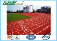 China Weather Resistant Sandwich System Running Track Flooring 13mm PU Rubber Surface for School for sale