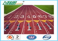 China 13mm Eco-Friendly PU Running Track Flooring for School Sports IAAF Certified for sale