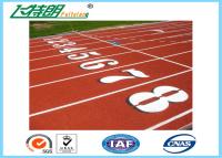 China Polyurethane Running Track Synthetic Athletic Flooring Outdoor Sport 50 Hardness 0.9MPa Tensile for sale