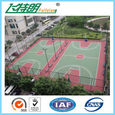 China Acrylic Acid Sport Court Surface for Outdoor Indoor Basketball Courts 2mm Thickness for sale