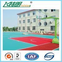 China PP Interlocking Rubber Floor Tiles 2500N Load Basketball Court Flooring 10 Year Life for sale