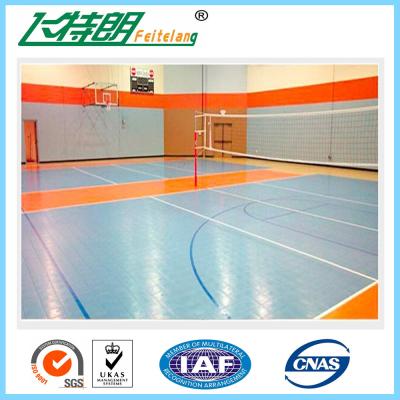 China PP Interlocking Rubber Floor Tiles 2500N Load Basketball Court Flooring 10 Year Life for sale