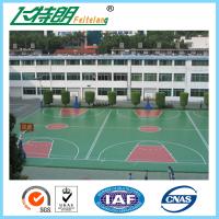 China Dustproof Acrylic Paint Outdoor Sports Flooring Blue ISO Fadeless 4 Layer for sale