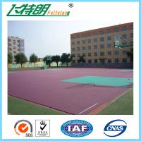 China Acrylic Sport Court Flooring Anti Slip Coating 4 Layer Rubber Sports Surface for sale