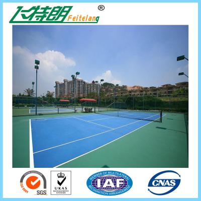 China Feitelang 4mm Silicon PU Sports Flooring for Badminton Court Polyurethane Surface for sale
