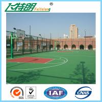 China Feitelang 4mm Silicon PU Sports Flooring for Badminton Court Polyurethane Surface for sale