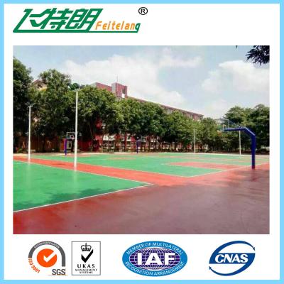 China Feitelang 3mm Acrylic Acid Sport Court Flooring All Weather Corrosion Resistant for sale