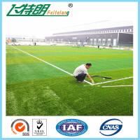 China Apple Green Artificial Turf Grass 40mm to 65mm PE Monofilament Synthetic Lawn for Football Fields for sale
