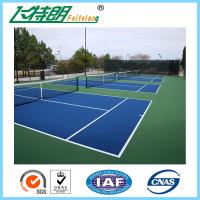 China Silicone PU Sports Flooring for Tennis Basketball Court 8mm Thickness Non Toxic for sale