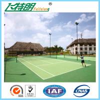 China Silicone PU Sports Flooring for Tennis Basketball Court 8mm Thickness Non Toxic for sale