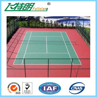 China PU Sports Court Flooring Synthetic Surface for Tennis Basketball Badminton Indoor Outdoor 13mm for sale