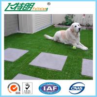 China Green Outdoor Artificial Grass Carpet Backyard Turf NET Flat Shape 3'' / 4'' for sale