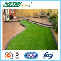 China Green Garden Artificial Grass Turf 67200 Stitches per Sqm 10-70mm Pile Height UV Resistant for sale