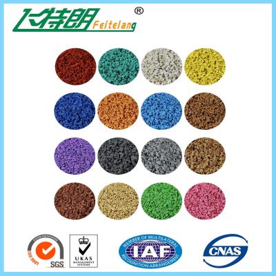 China Custom Colored EPDM Rubber Sports Flooring 1.3mm Vertical Deformation UV Resistant for sale