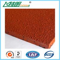China Outdoor Sports Jogging Track Material Rubber Tracks Self-knot Pattern 13mm Thickness IAAF SGS for sale