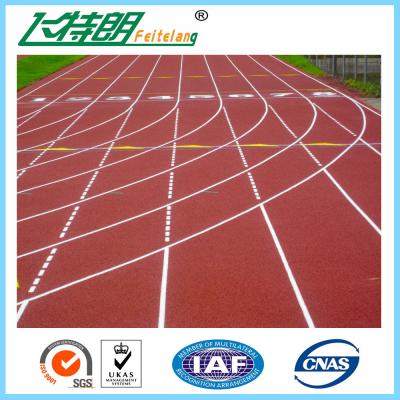 China Durable Ventilate Synthetic Rubber Flooring Red / Blue / Green Or Customized for sale