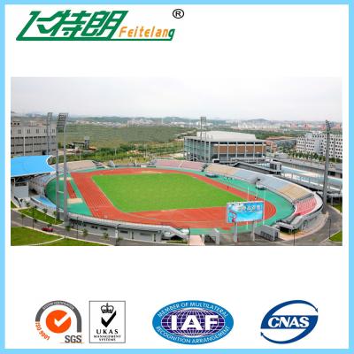 China 13mm Outdoor Full PU Glue Rubber Running Track with SBR Particle Mixture for Playground for sale