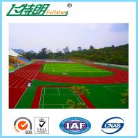 China 13mm Outdoor Full PU Glue Rubber Running Track with SBR Particle Mixture for Playground for sale