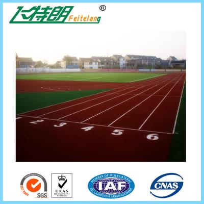 China SGS Permeable 13mm Running Track Flooring EPDM Rubber Sport Stadium Playground for sale