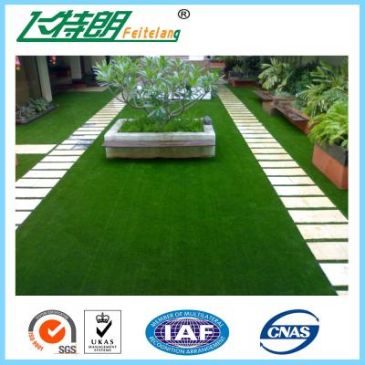 China PE Curly Landscape Artificial Grass 20-45mm Height Decoration Fake Turf for Garden for sale