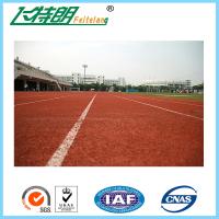 China PU Glue Mix SBR Rubber Particle Running Track 13mm Outdoor Playground Flooring for sale