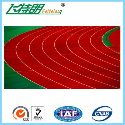 China 13mm Self-Knot Pattern Outdoor Athletics Track Rubberized Running Track Flooring for sale