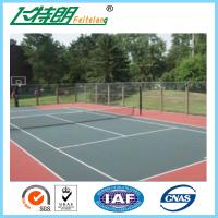 China Blue Silicon Polyurethane Sports Flooring Sandwich System Outdoor Basketball Court Surface 13mm for sale