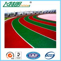 China Durable Outdoor Sports Flooring All Weather Running Track 13mm Self Knot Pattern for sale