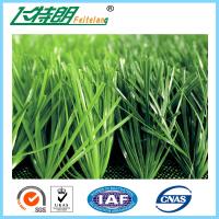 China Outdoor Monofilament Artificial Grass Football Field Turf 50mm Pile Height 16800 Stitches per sqm for sale