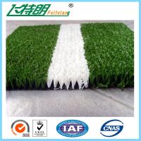 China Outdoor Monofilament Artificial Grass Football Field Turf 50mm Pile Height 16800 Stitches per sqm for sale