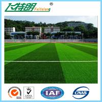 China Outdoor Monofilament Artificial Grass Football Field Turf 50mm Pile Height 16800 Stitches per sqm for sale