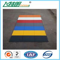 China Outdoor / Indoor Polypropylene Rubber Gym Flooring Tiles Interlocking Customized for sale