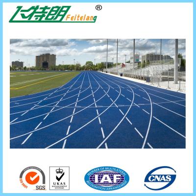 China Permeable Running Track Flooring 13mm EPDM SBR All Weather Athletic Surface for sale