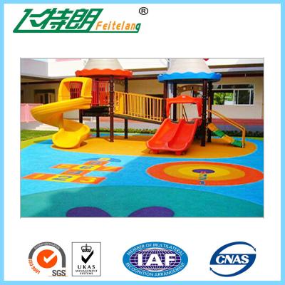 China EPDM Running Track Flooring 0.5-3mm Green Rubberized SBR Granules Outdoor for sale