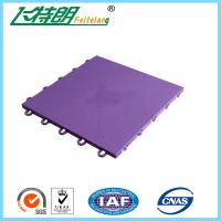 China PP Interlocking Rubber Floor Tiles 304.8x304.8x12.2 mm for Basketball Volleyball Tennis Court for sale