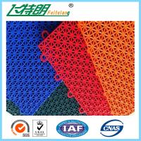 China PP Interlocking Rubber Floor Tiles 304.8x304.8x12.2 mm for Basketball Volleyball Tennis Court for sale