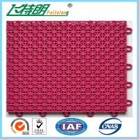 China Outdoor Interlocking Polyurethane Sports Flooring 350g / pc PU Hard Flat Surface for sale