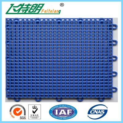 China Outdoor Interlocking Polyurethane Sports Flooring 350g / pc PU Hard Flat Surface for sale