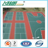 China Feitelang Acrylic Sports Court Flooring 2mm Shock Absorbing Tennis Surface ISO9001 for sale