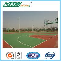 China Silicon Polyurethane Sport Court Surface 4 Layer Volleyball Flooring 13mm for sale