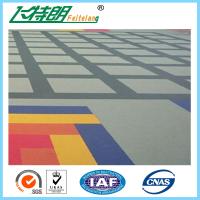 China Plastic Rubberised Floor Tiles Interlocking / Colorful Athletic Flooring Tiles Arch Shape for sale