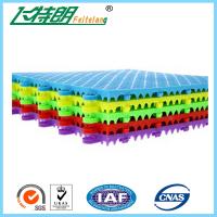 China Portable Outdoor Rubber Interlocking Gym Flooring Tiles 2500N Suspended Sports Flooring for sale